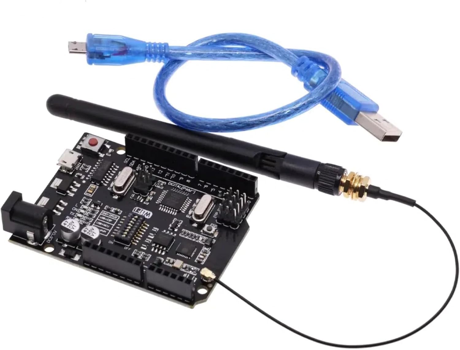 Amazon.com: 1PCS for UNO R3+WiFi ATmega328P+ESP8266 (32Mb Memory) USB ...