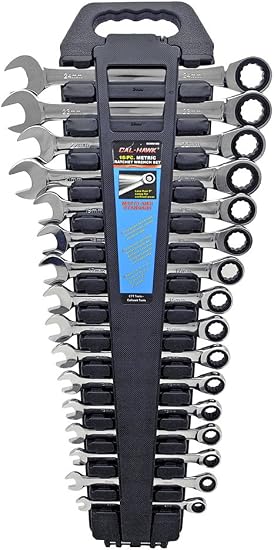 16pc Metric Ratchet Wrench Set 8-24mm - Amazon.com