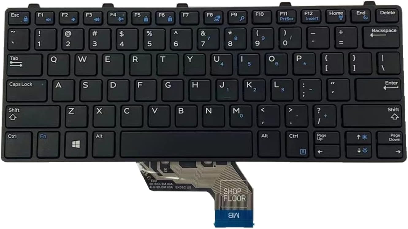 Lyinsen Replacement Laptop Keyboard for Dell Windows Latitude 11 3180 ...