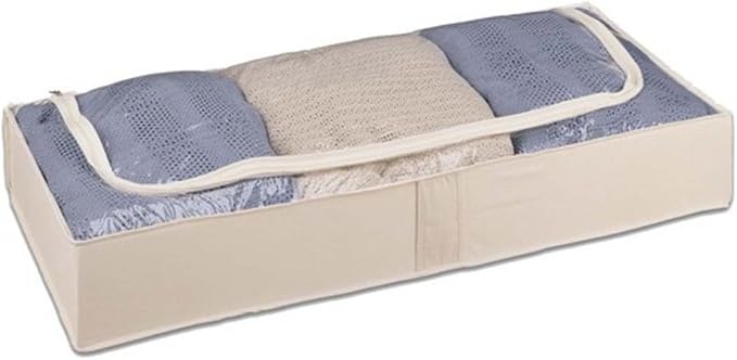 Amazon.com: Household Essentials 1862 Natural Canvas Underbed Storage ...