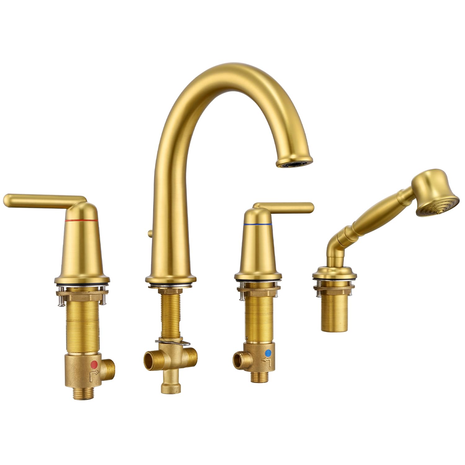 Wintap Roman Tub Faucet with Sprayer, Classic Bath Tub Faucet Set with ...