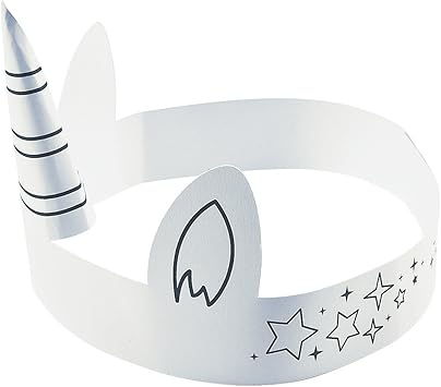 Amazon.com: Fun Express DIY Unicorn Crown Craft Kit - Makes 12 Horns ...