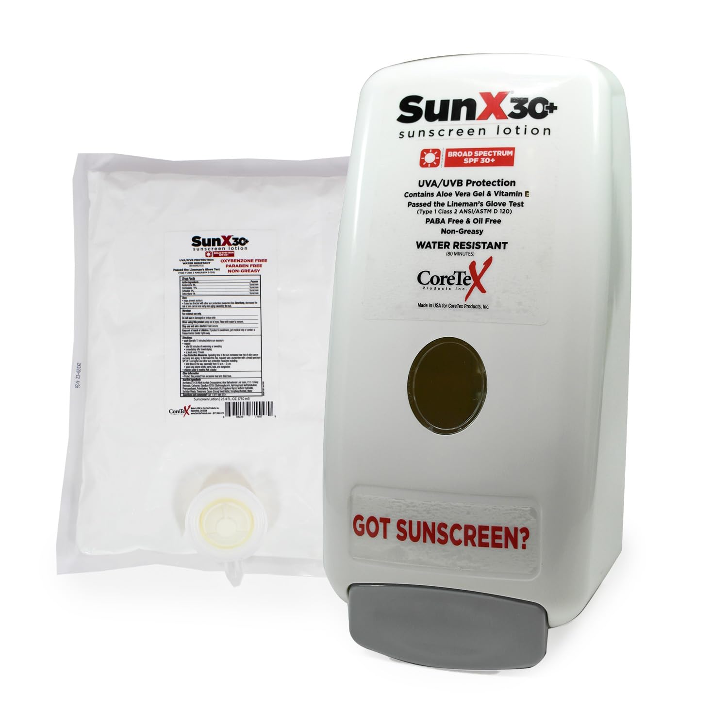 Amazon.com: CoreTex Sun X 30+ 750mL Sunscreen Lotion Bladder & Wall ...