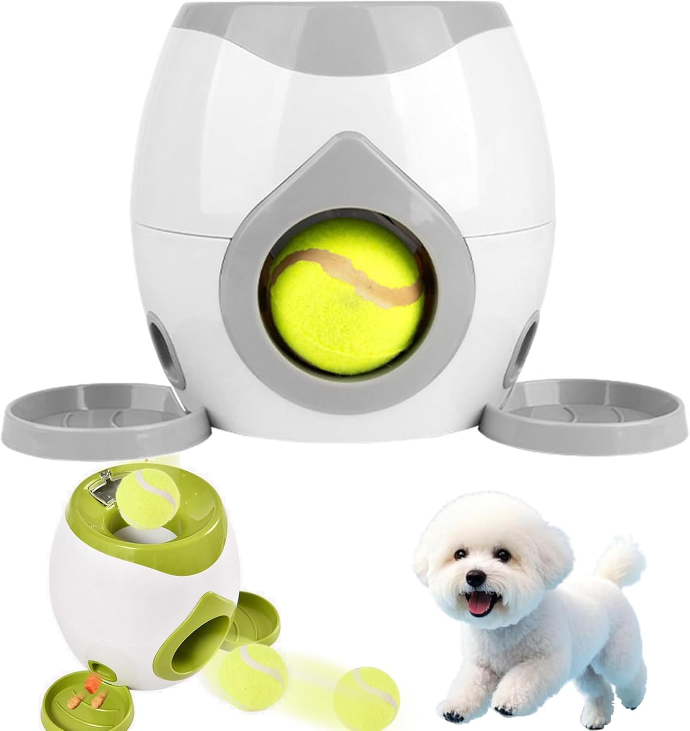 Automatic Dog Ball Launcher for Dogs, Dog Tennis Ball Launcher Food ...