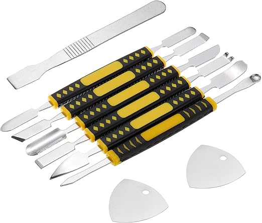 HARFINGTON 9pcs Pry Bar Metal Pry Bar Set, Stainless Steel Mini Pry Bar ...