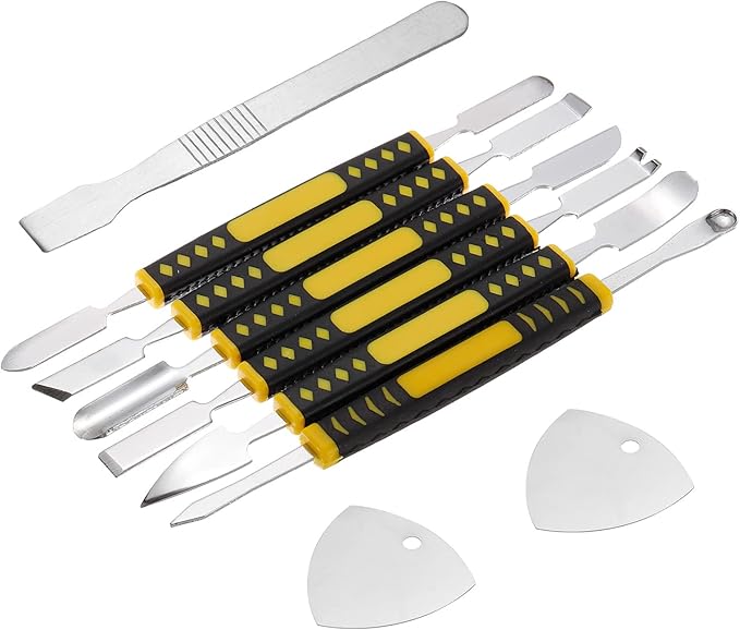HARFINGTON 9pcs Pry Bar Metal Pry Bar Set, Stainless Steel Mini Pry Bar ...