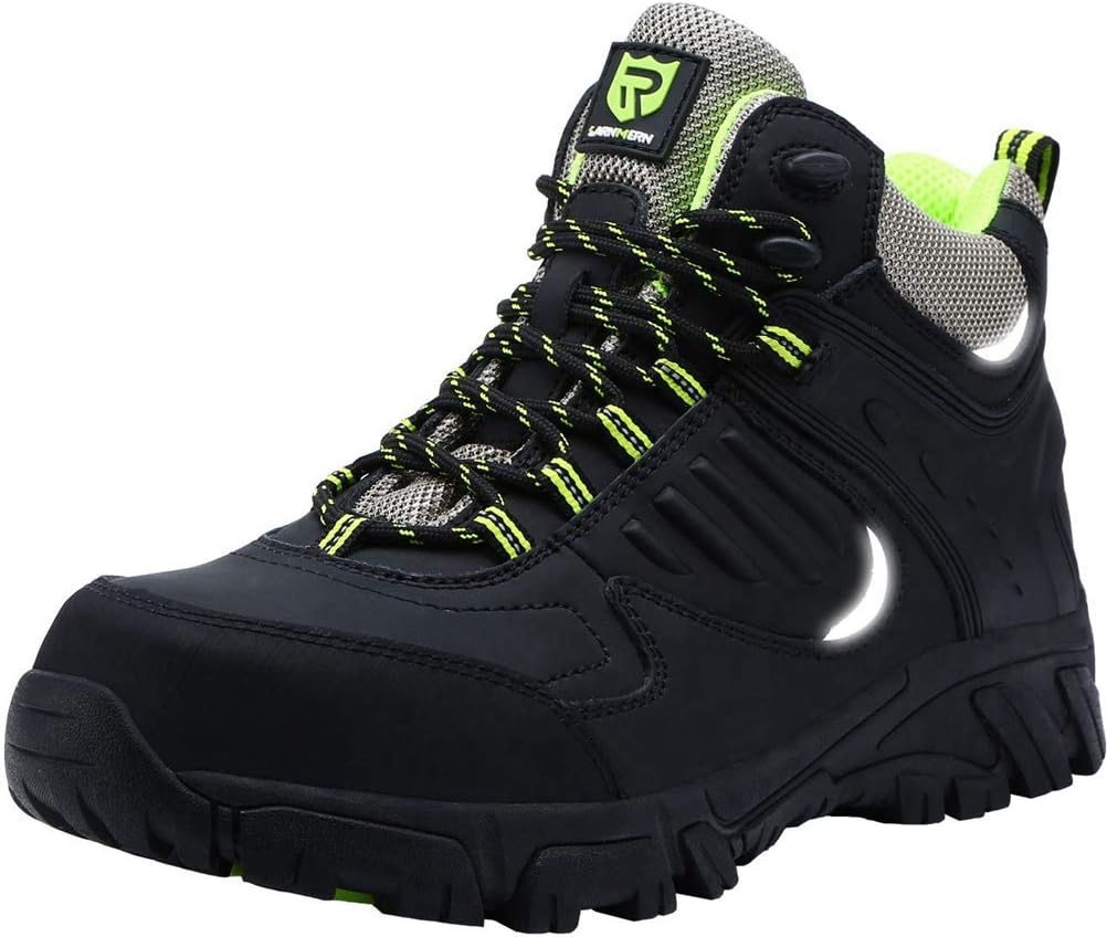 Amazon.com: LARNMERN Steel Toe Safety Work Boots Men ESD Silp Resistant ...