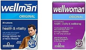 Vitabiotics Bundle: Wellman 30 Tablets + Wellwoman 30 Capsules: Buy ...