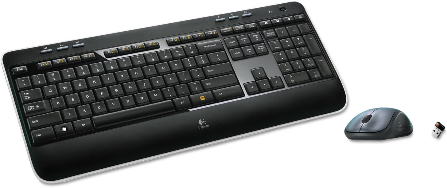 Amazon.com: Logitech 920002553 MK520 Wireless Desktop Set, Keyboard ...