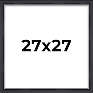 Amazon.com - 27x27 Shadow Box Frame Contemporary Black Finish | 3/4 ...