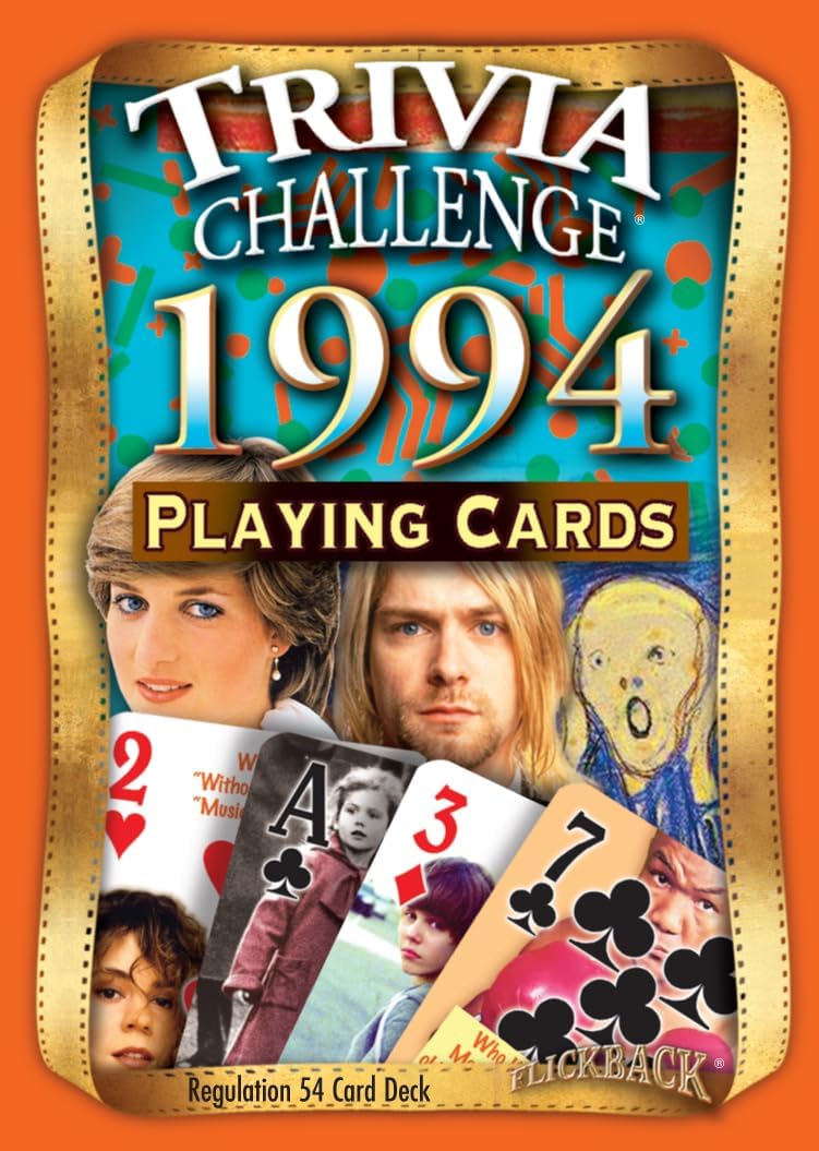 Amazon.com: Flickback 1994 Trivia Playing Cards: Birthday or ...