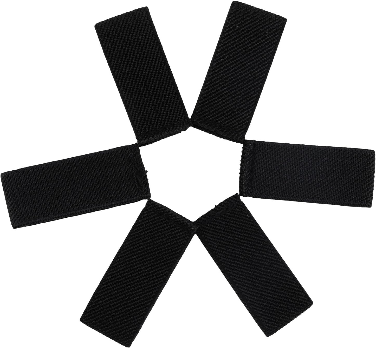 Jawfait 6 Pcs Black Elastic Belt Keepers, Nylon Adjustable Belt Loop ...