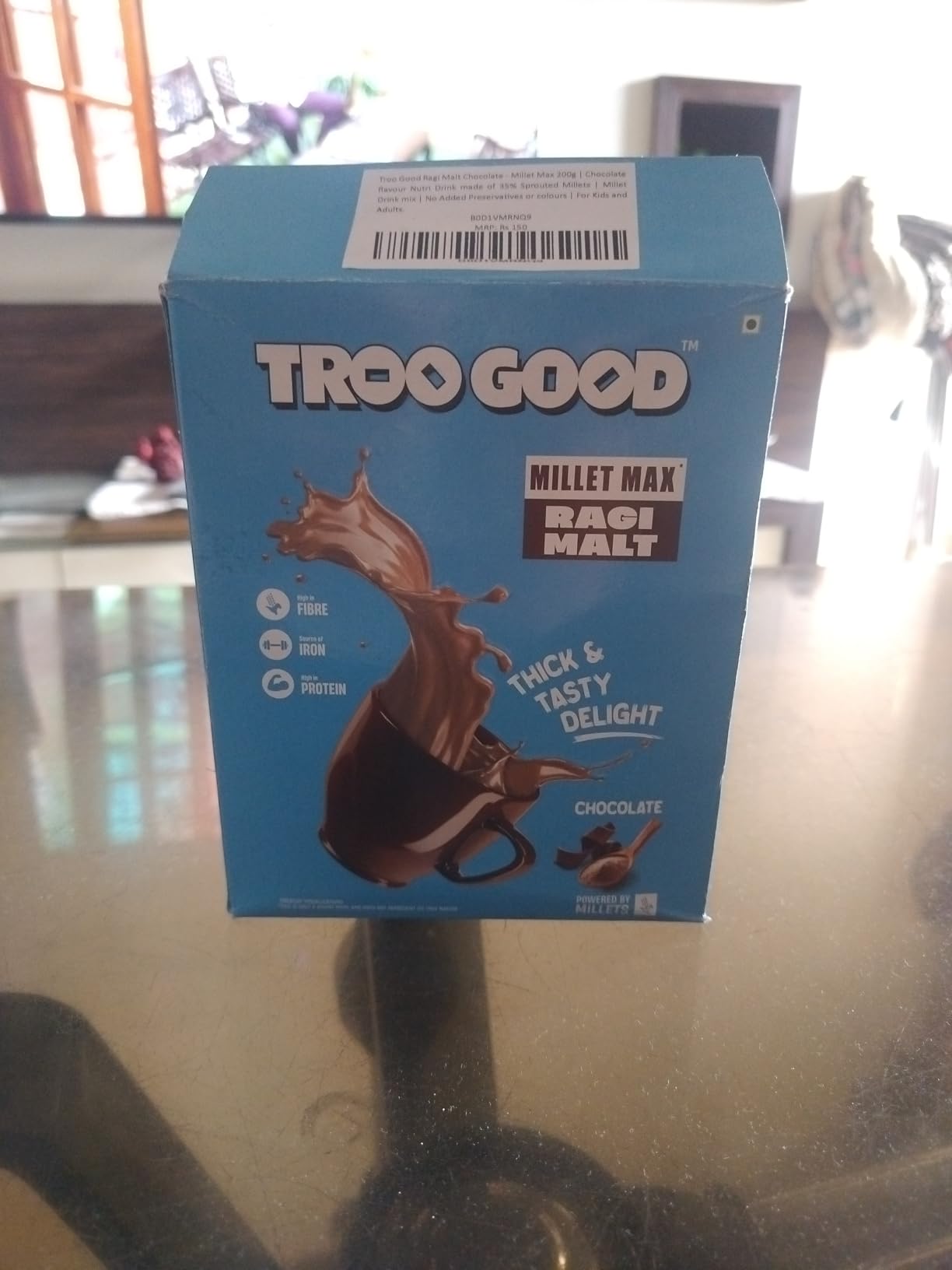 TROOGOOD Ragi Malt Chocolate - Millet Milk Mix | 35% Sprouted Millets ...