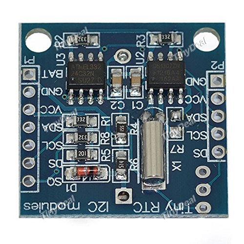 SunRobotics DS1307 I2C Real Time Clock (RTC) Module with Inbuilt EEPROM (AT24C32) and Battery ...