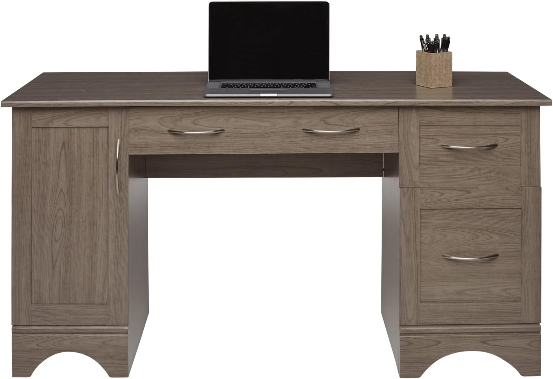Amazon.com: Realspace Magellan 59"W Manager's Computer Desk, Classic ...