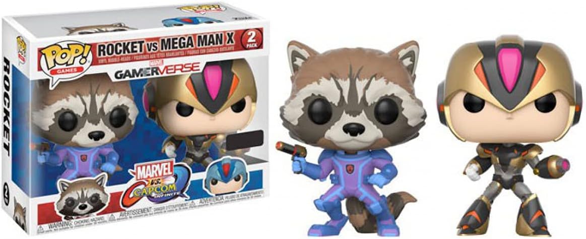 Amazon.com: Funko 22784 Rocket Megaman Marvel VS Capcom S1 Pop Vinyl ...