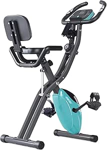 Merax Folding Exercise Bike, Foldable Fitness Stationary Bike Machine ...