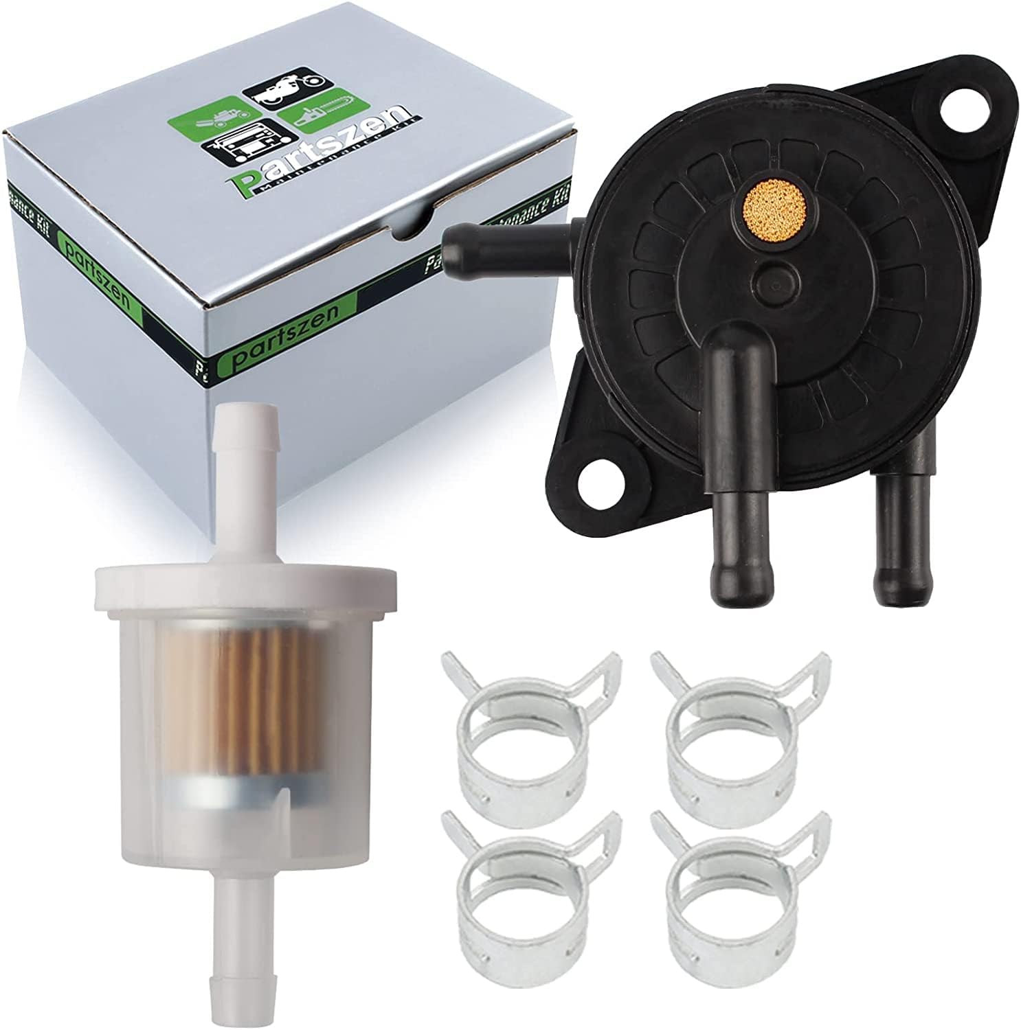 Amazon.com: partszen 49040-7001 Fuel Pump for Kawasaki FH381V FH430V ...