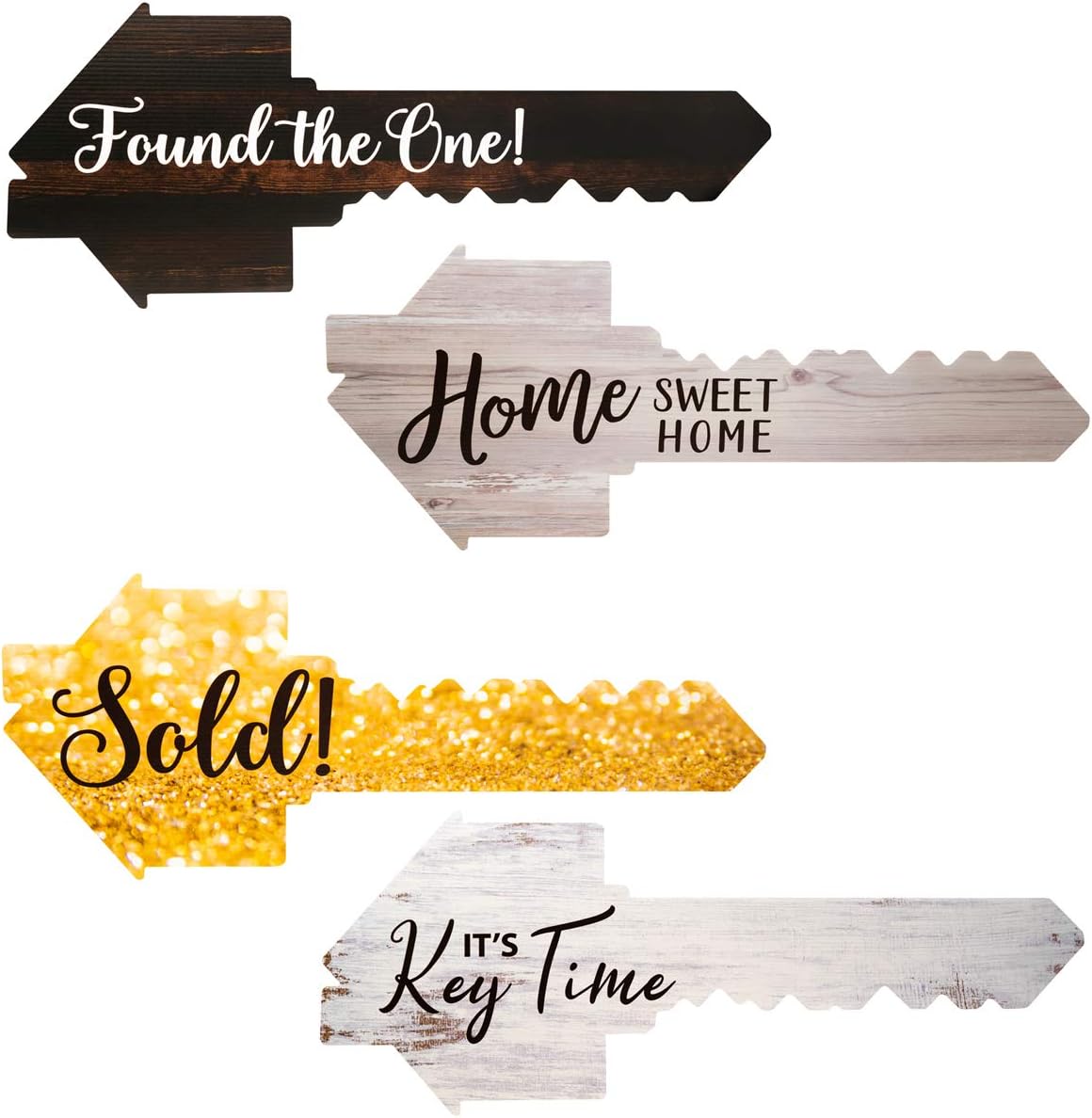 Amazon.com : Real Estate Sold Sign | Extra Large Key Shaped | Double ...