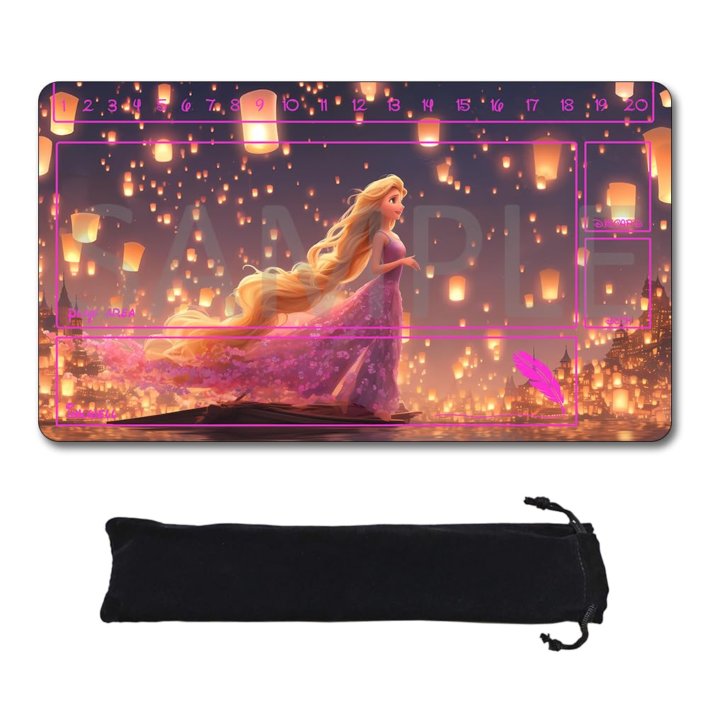 Amazon.com: Lorcana Playmats Compatible TCG 24x14 Inches Gaming Mat ...