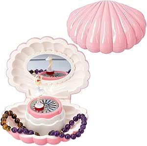 Amazon.com: Shop LC Ballerina Music Box Pink Seashell Shaped Memory ...