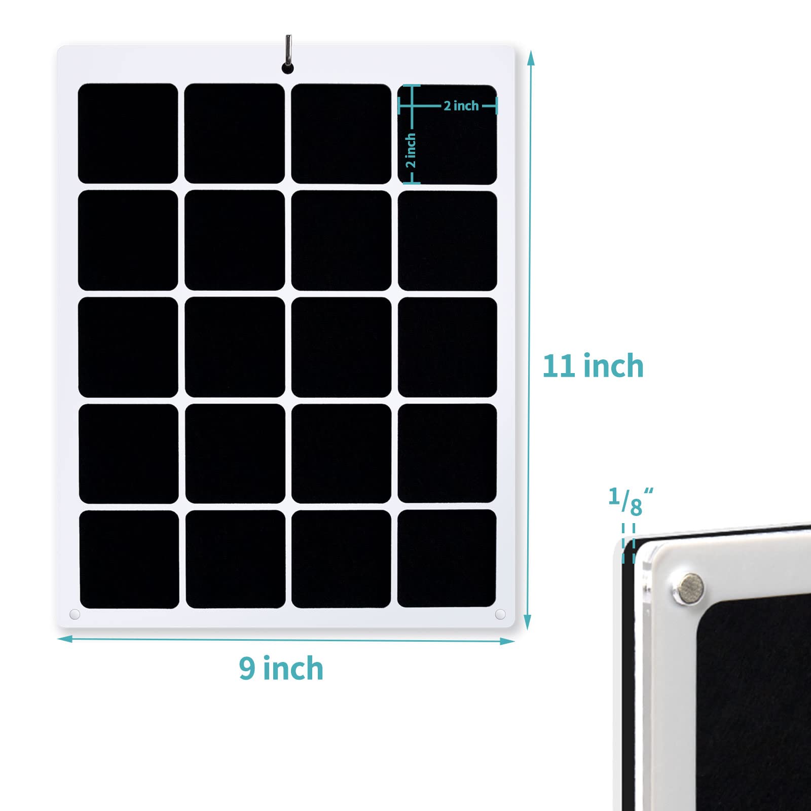 Snapklik.com : HIIMIEI Acrylic Pin Display Board, 9x11 Enamel Pin ...