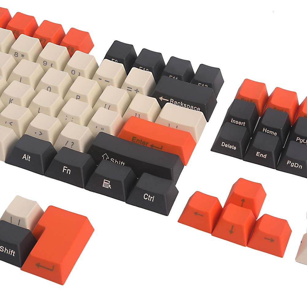 Buy RK ROYAL KLUDGE 115 Carbon PBT Side Front Printed Keycaps, SEMI ...