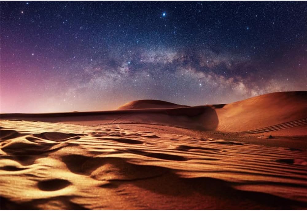 Amazon.com : Laeacco 5x3ft Desert Night Backdrop Desert Sand Dunes ...