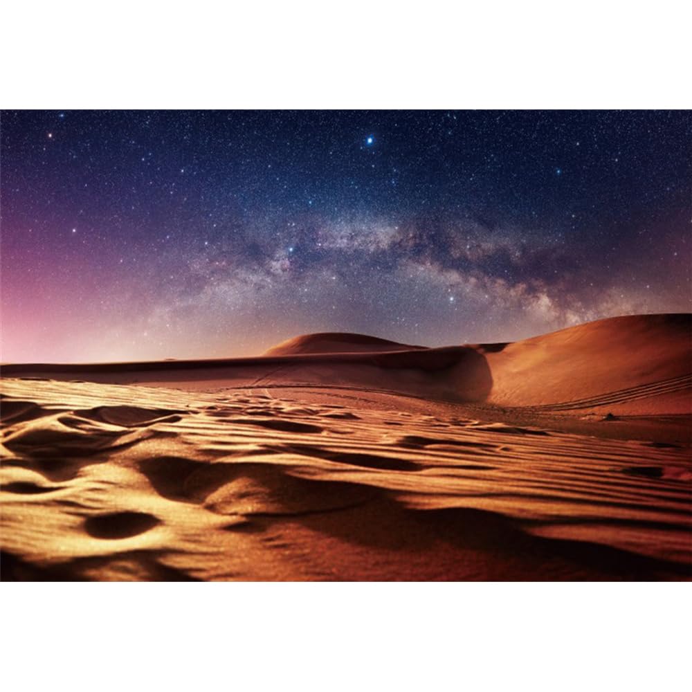 Amazon.com : Laeacco 5x3ft Desert Night Backdrop Desert Sand Dunes ...