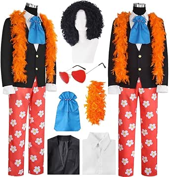 Amazon.com: FAHKOM Burukku Cosplay Costume Outfit Brook Cosplay Costume ...