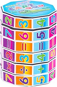 Amazon.co.jp: Cartoon Math Cubes Early Learning Tools Teaching ...
