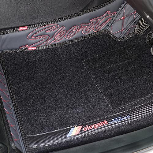 Elegant Leather Sports 7D Car Floor/Foot/Mat Compatible with Kia Seltos ...