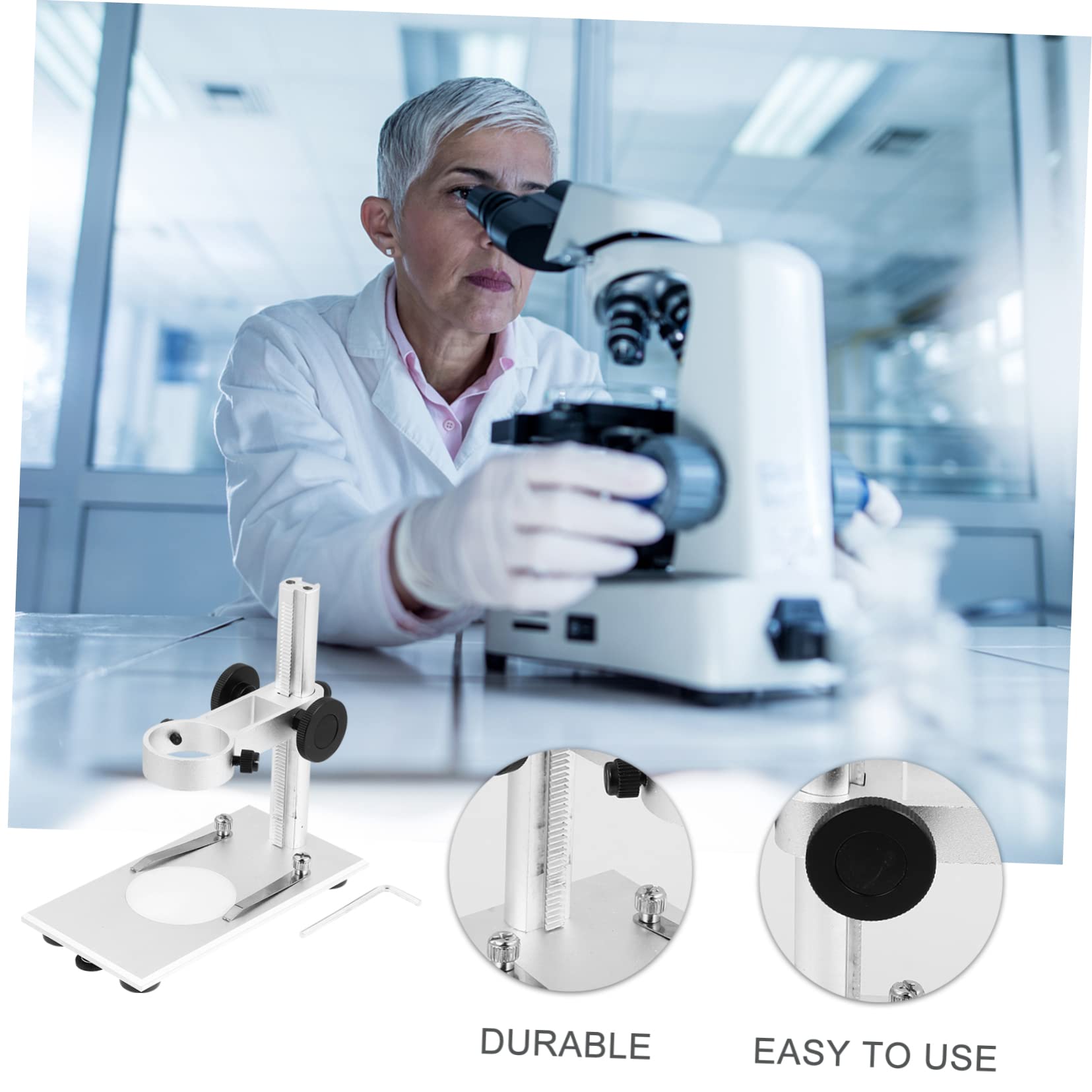Snapklik.com : Adjustable Microscope Lifting Bracket Aluminum Alloy ...