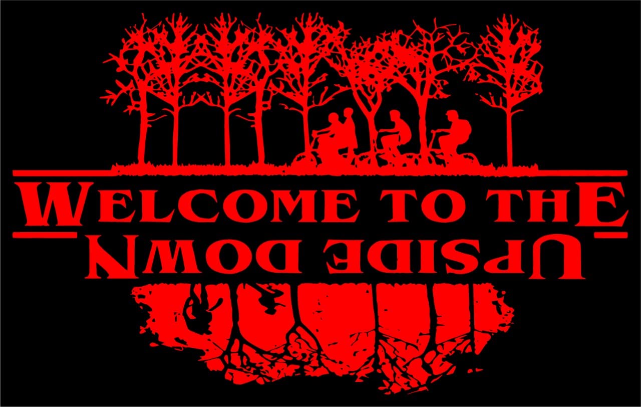 Upside Down Welcome Signs Funny Retro Metal Tin Sign Welcome To The