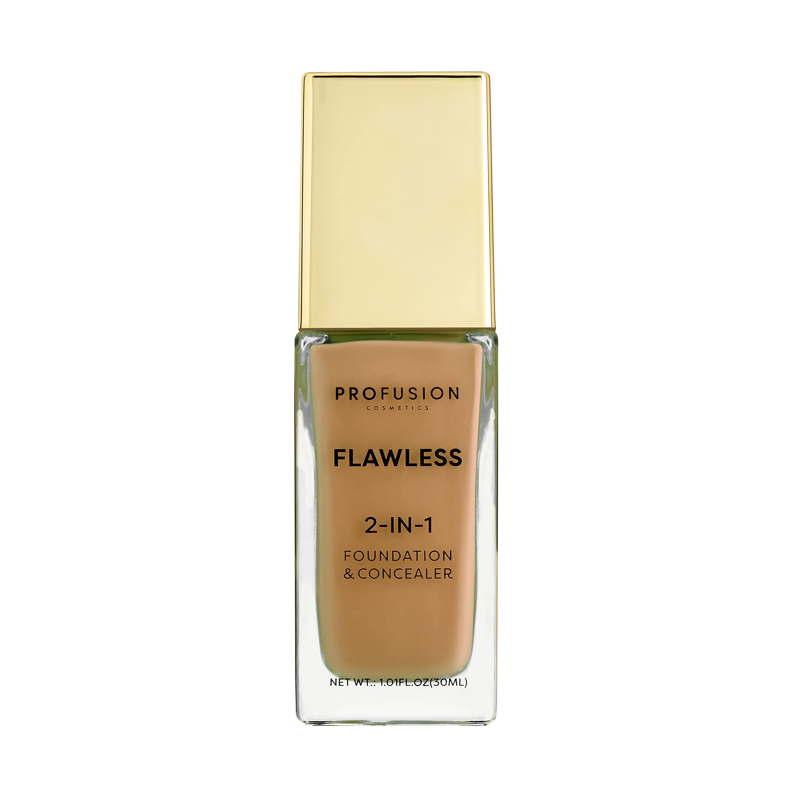 Profusion Cosmetics 2-In-1 Foundation and Concealer for Deep Skin Tone ...