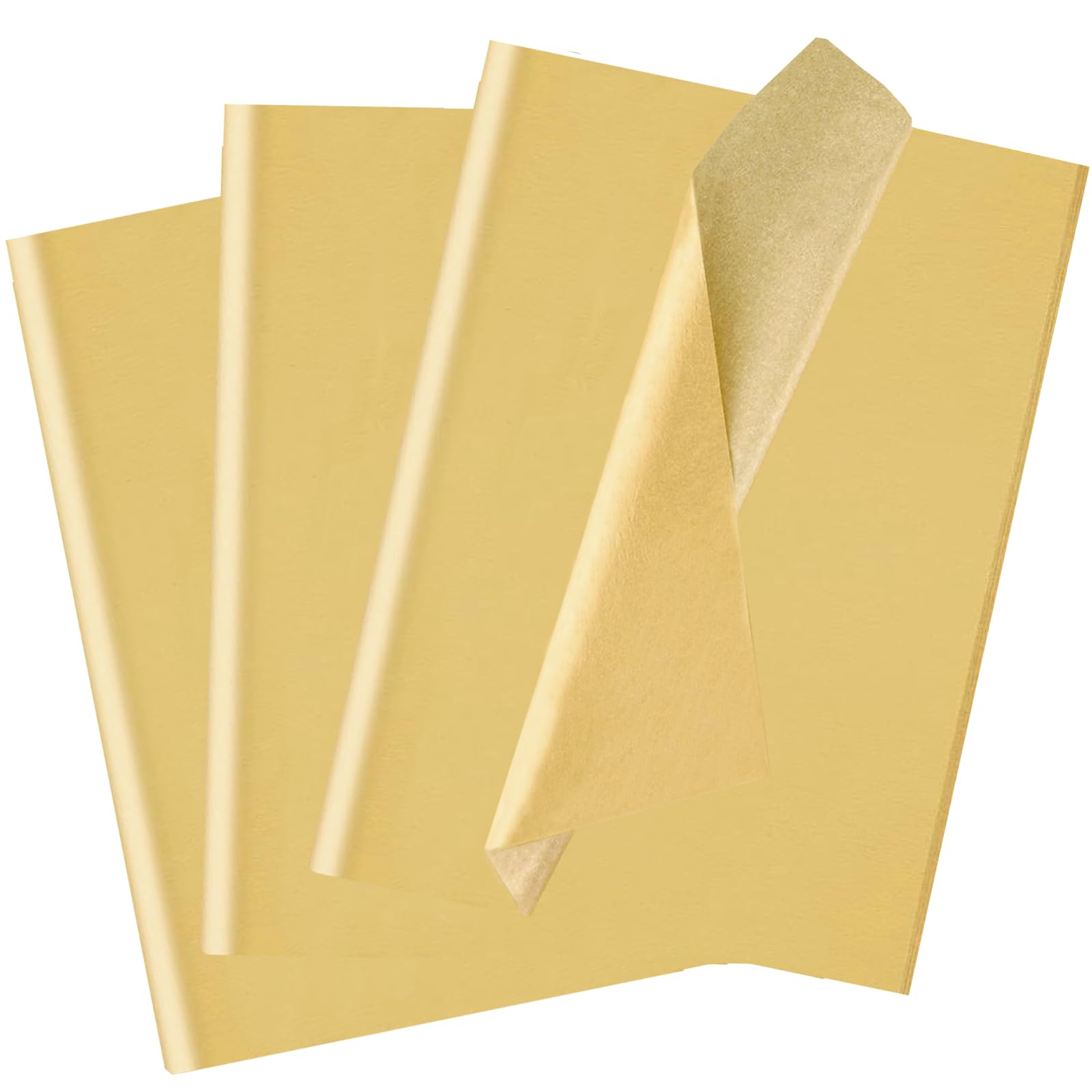 Amazon.com: 80 Sheets Gold Tissue Paper, Gift Bags Wrapping Paper Bulk ...