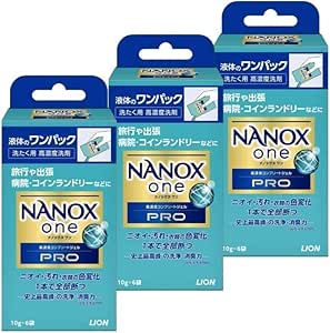 Amazon | 【まとめ買い】NANOX one （ナノックス ワン）PRO ワンパック 液体洗剤 3箱 （10g×18袋） | ノーブランド品 | 液体洗剤