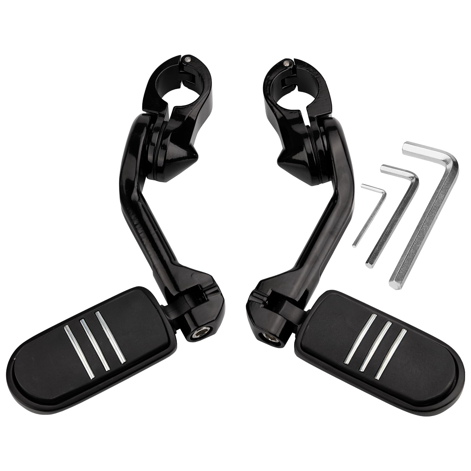 Amazon.com: VG MOTO Motorcycle 1.25" Long Angled Highway Footpegs ...