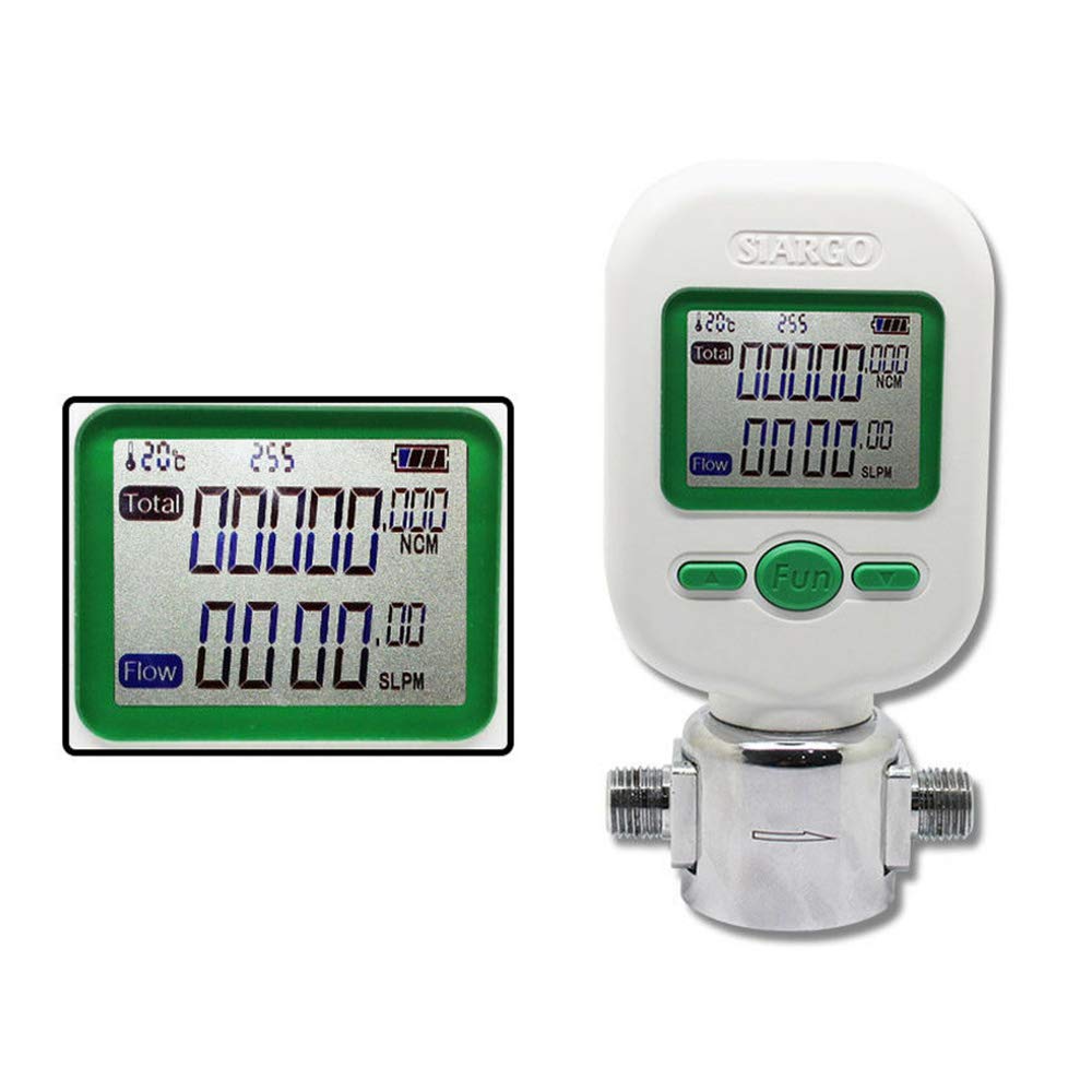 Buy 0-10L/Min Digital Flow Meter Tester Portable Mass Air Nitrogen ...