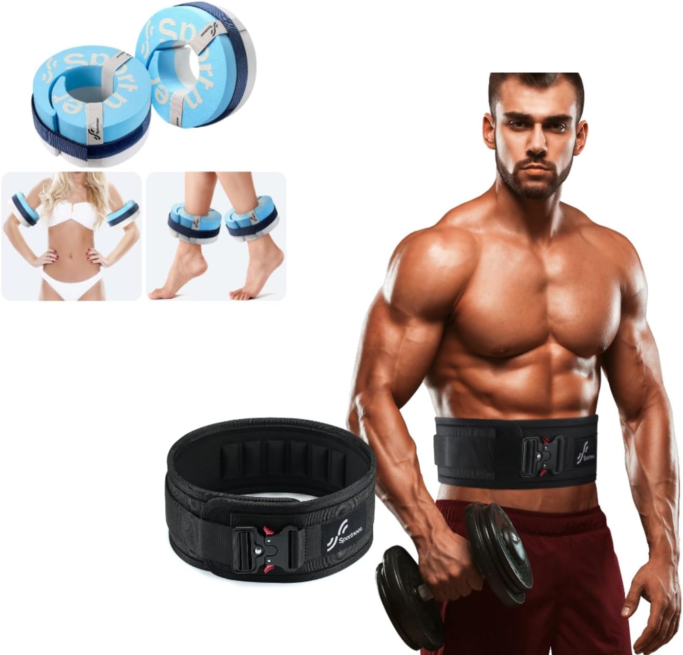 Amazon.com : Foam Swim Aquatic Cuffs Equipment+Quick Locking Weight ...