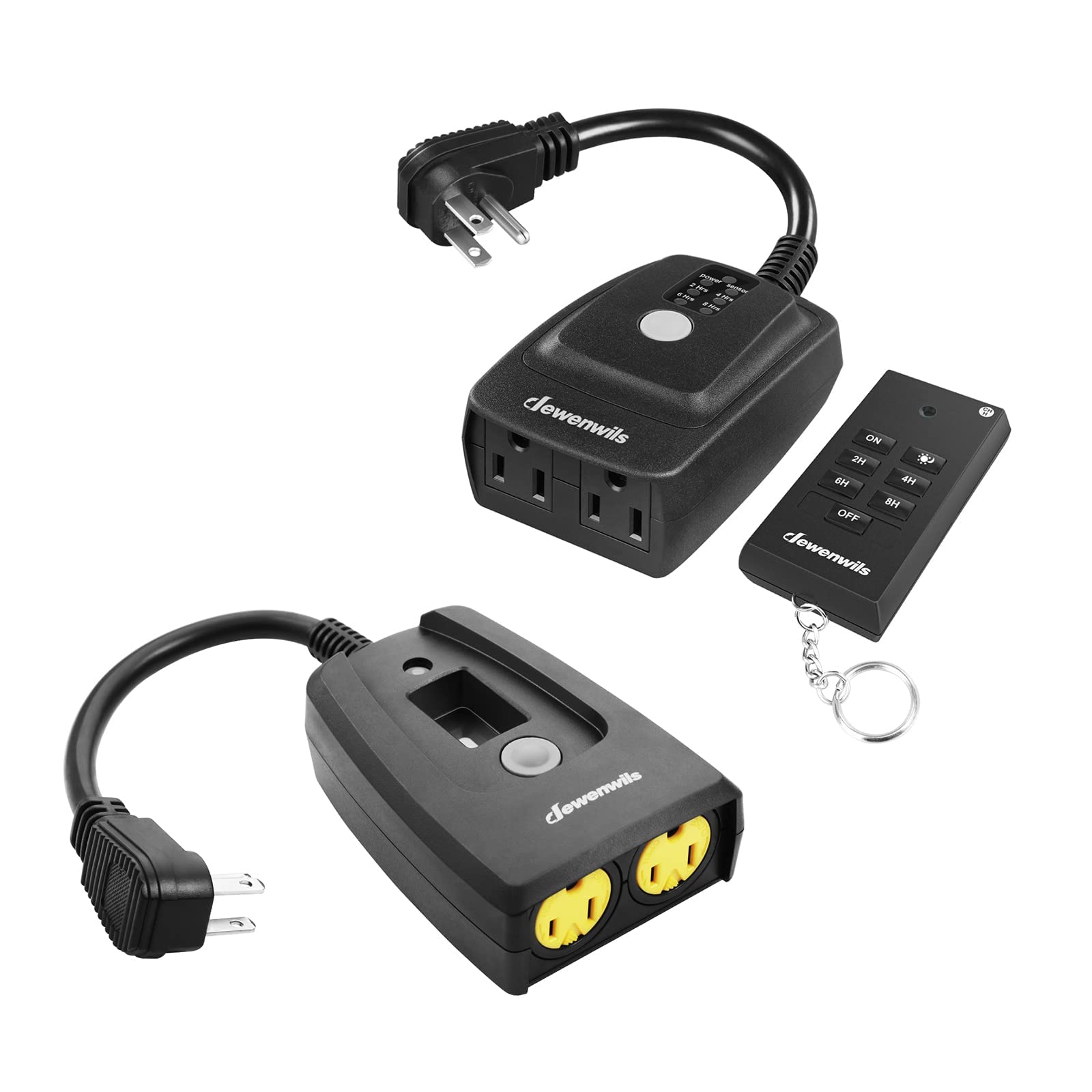 DEWENWILS Light Sensor Timer with Remote and Outlet Countdown Christmas ...