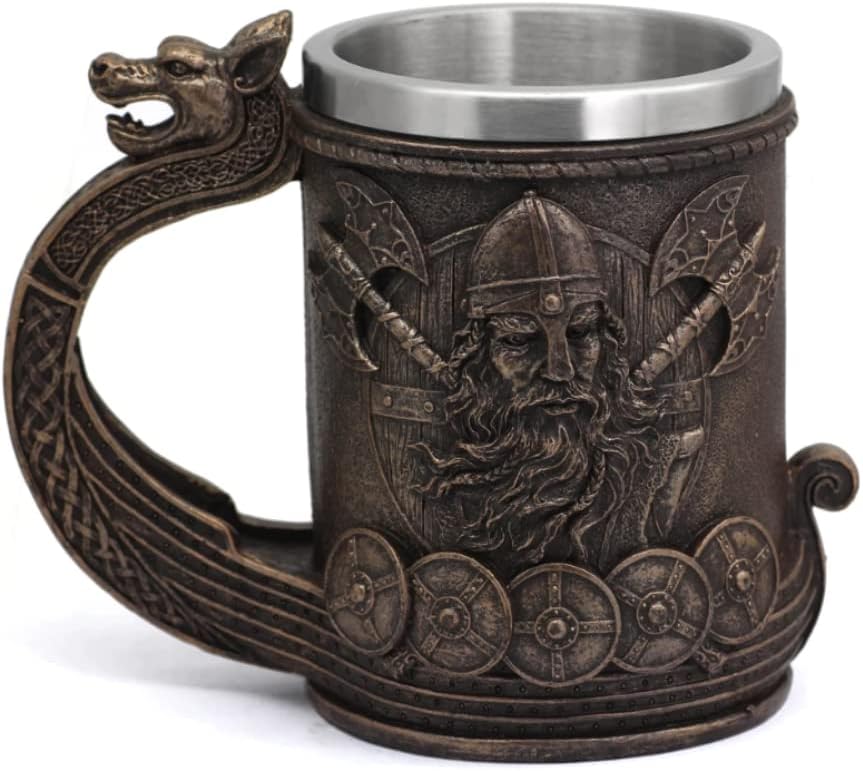 Amazon.com | Viking Rune Nordic Mug Hand Painted - Handmade Coffee Mug ...