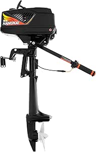 HANGKAI 2 Stroke 3.6HP Heavy Duty Outboard Motor Boat Engine with Water Cooling System : Amazon ...
