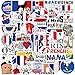 Amazon.com - France Stickers |50Pcs French Waterproof Vinyl Decals for ...