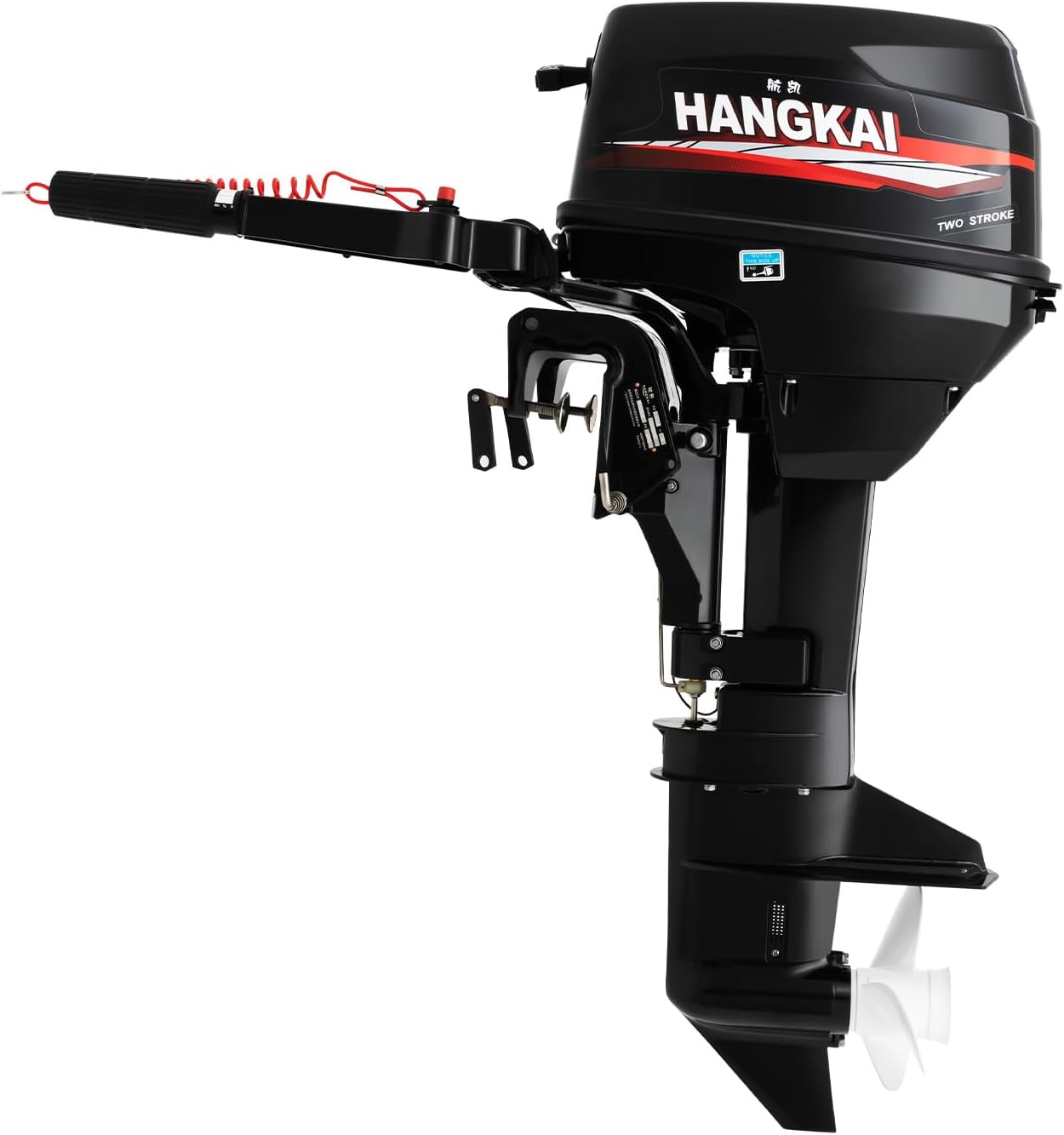 Amazon.com: 2-Stroke 3.6HP Outboard Motor,55CC Heavy Duty Outboard Short Shaft Marine Engines ...
