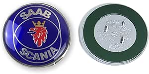 Amazon.com: 1PC 68mm 2.67inch Car Badges Emblem for SAAB Modified ...