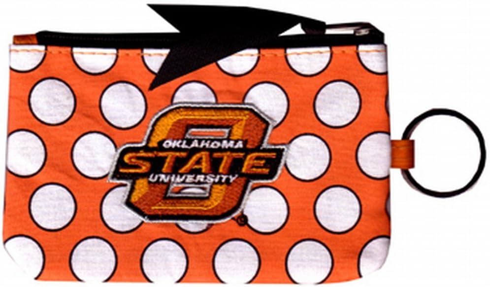 Amazon.com : NCAA Oklahoma State Cowboys Keychain Coin Purse Divided ...
