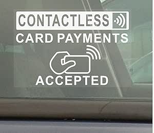 Platinum Place 1 x Contactless Card Payments Accepted Sticker 140mm ...