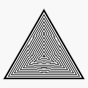 Amazon.com - Acid Alien - Triangle Bumper Sticker Vinyl Decal 5"