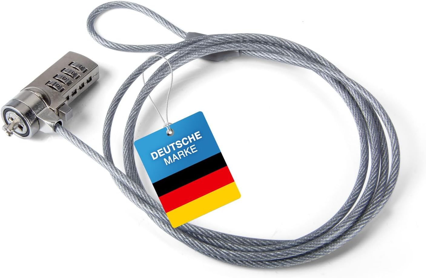 GOODS+GADGETS Steel Cable Kensington Combination Lock for Computer ...